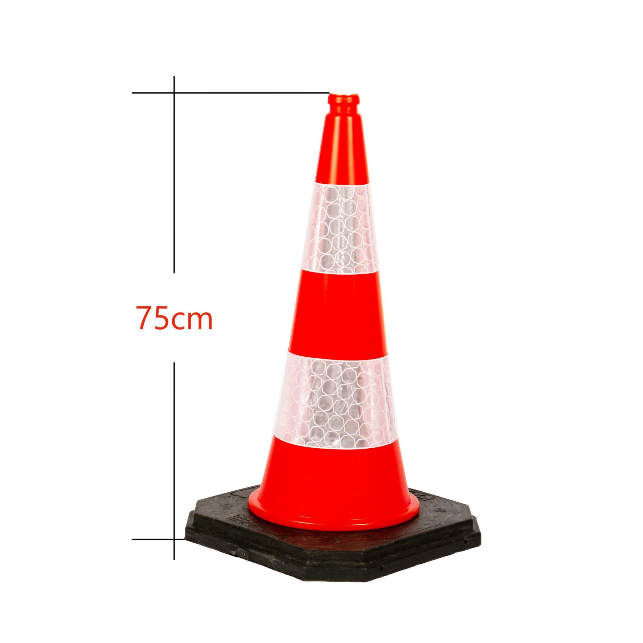 Cone de Sinalização 75 cm - SOCIVEDA • Loja Online • Vedações, Redes ...